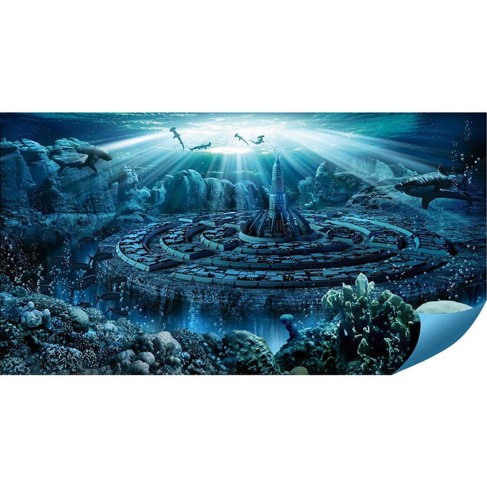 Hydor-Atlantis Sfondo+Gel 80X40Cmusa – Pets Qatar
