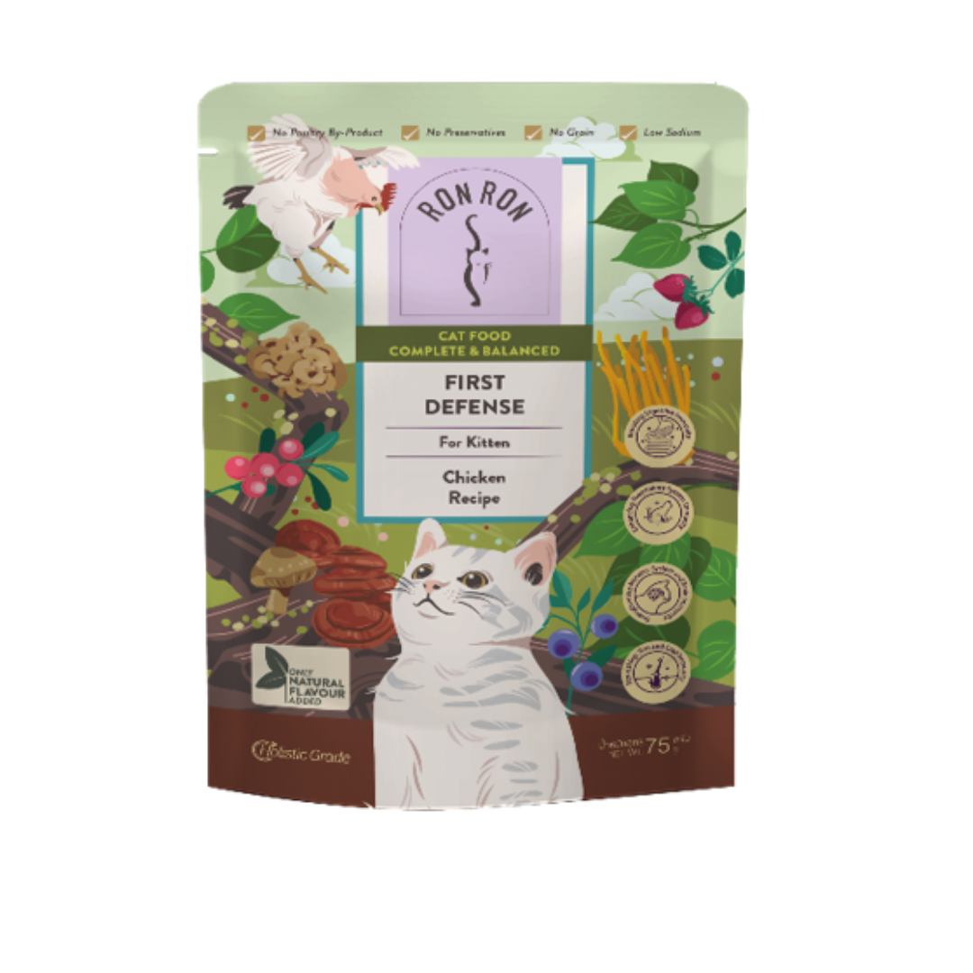 RONRON Chicken and Chicken Liver with Duck Heart in Sauce 75g – Pets Qatar