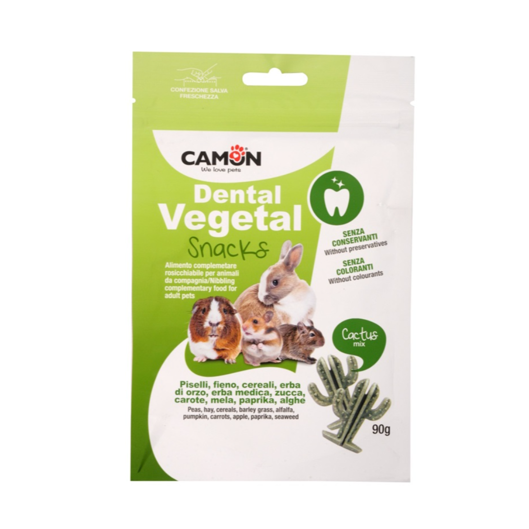 Camon Dental Vegetal Cactus Mix Small Pet Snacks 90g – Pets Qatar