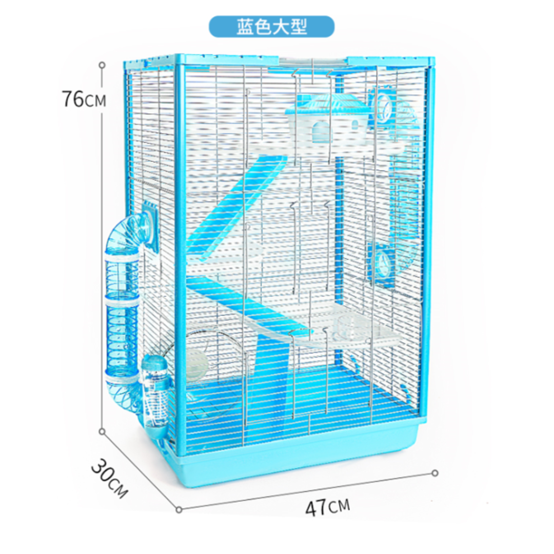 Mesh Red 3 Layer hamster cage blue, pink andn white 47*30*76 cm – Pets ...
