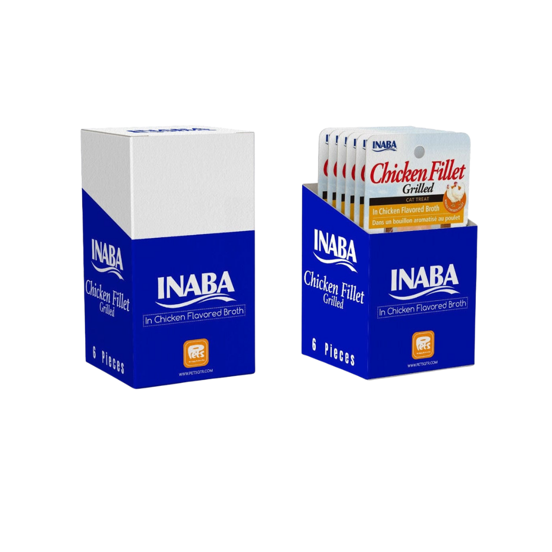 Chicken Flavored Broth (INABA Grilled Chicken Fillet)15gx6 pcs – Pets Qatar
