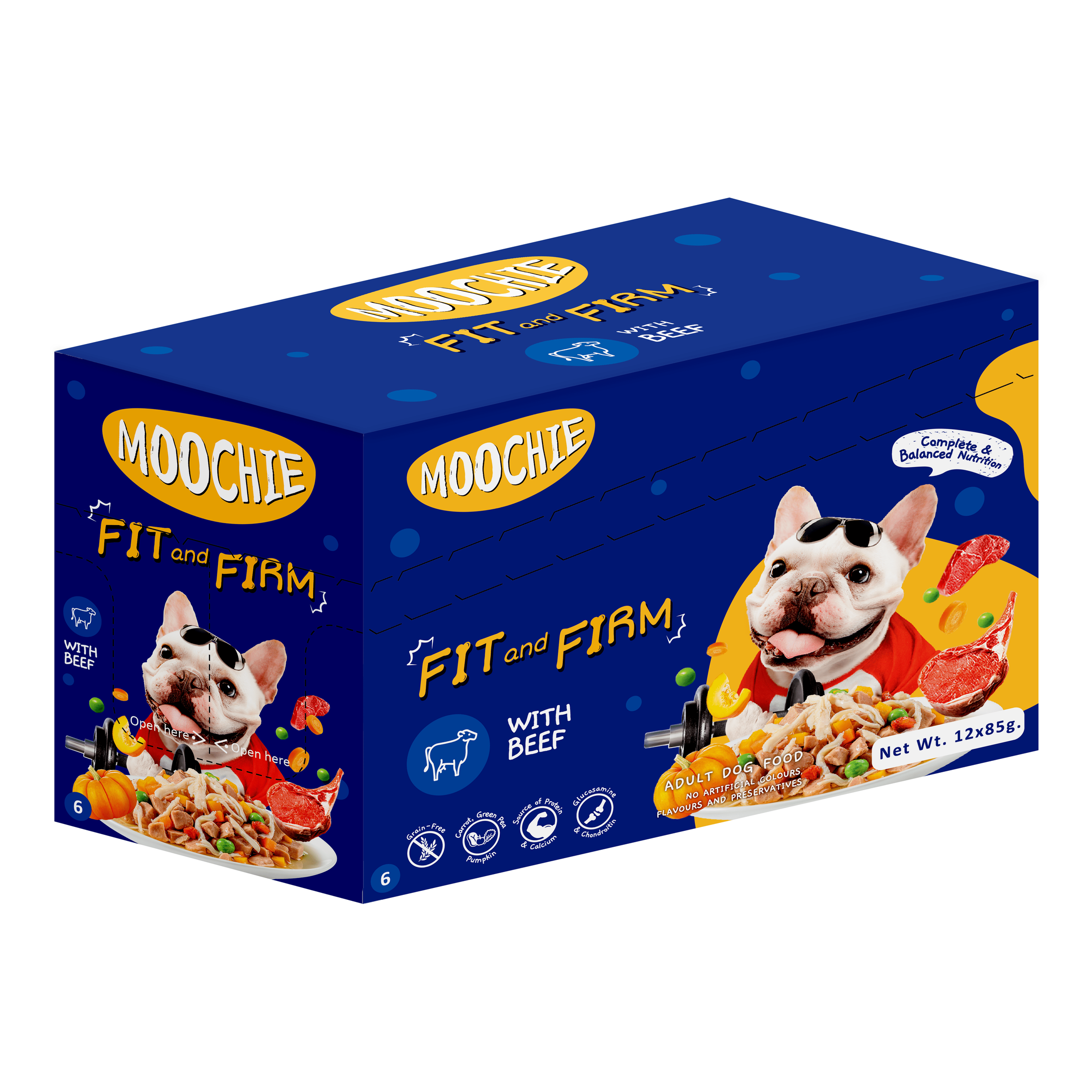 Moochie Superfood Selection Beef Wet Dog Food (85g) – Pets Qatar