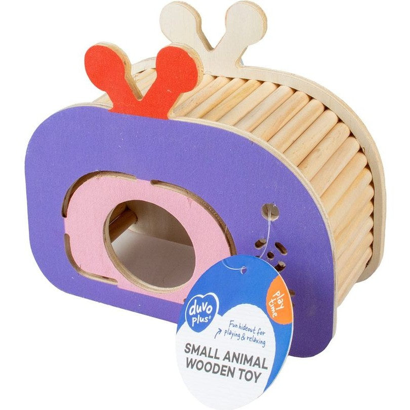 Small animal wooden play house TV 19,6x8,5x17cm Multicolour – Pets Qatar