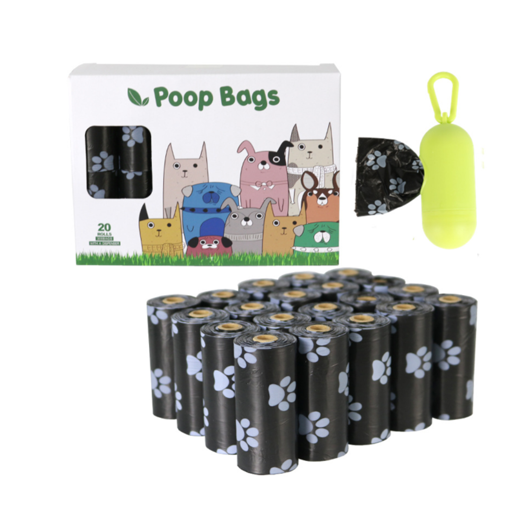 Epi Degradable Bag (Footprint Printing) 20 Rolls+Dispenser/Box – Pets Qatar