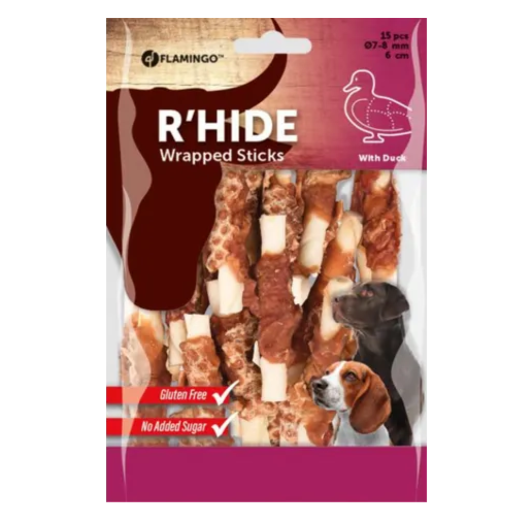R`HIDE STICK WITH DUCK 7/8MM 6CM 15PCS 100G – Pets Qatar