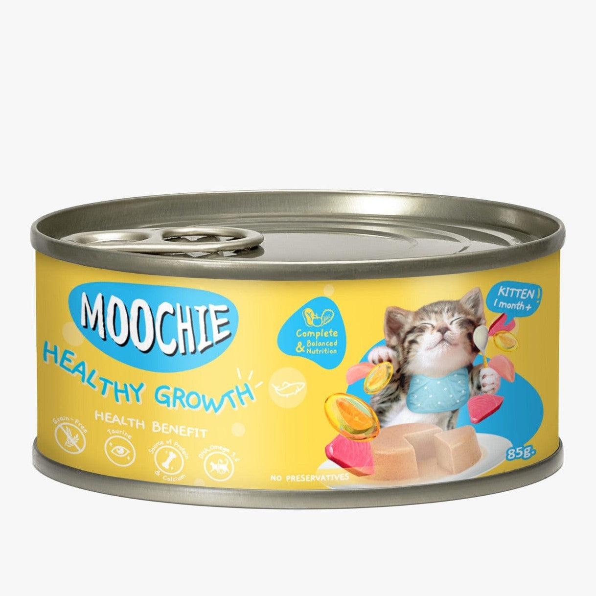 Moochie Kitten Mousse Tuna & Chicken Recipe Pate (Healthy Growth) 85G ...