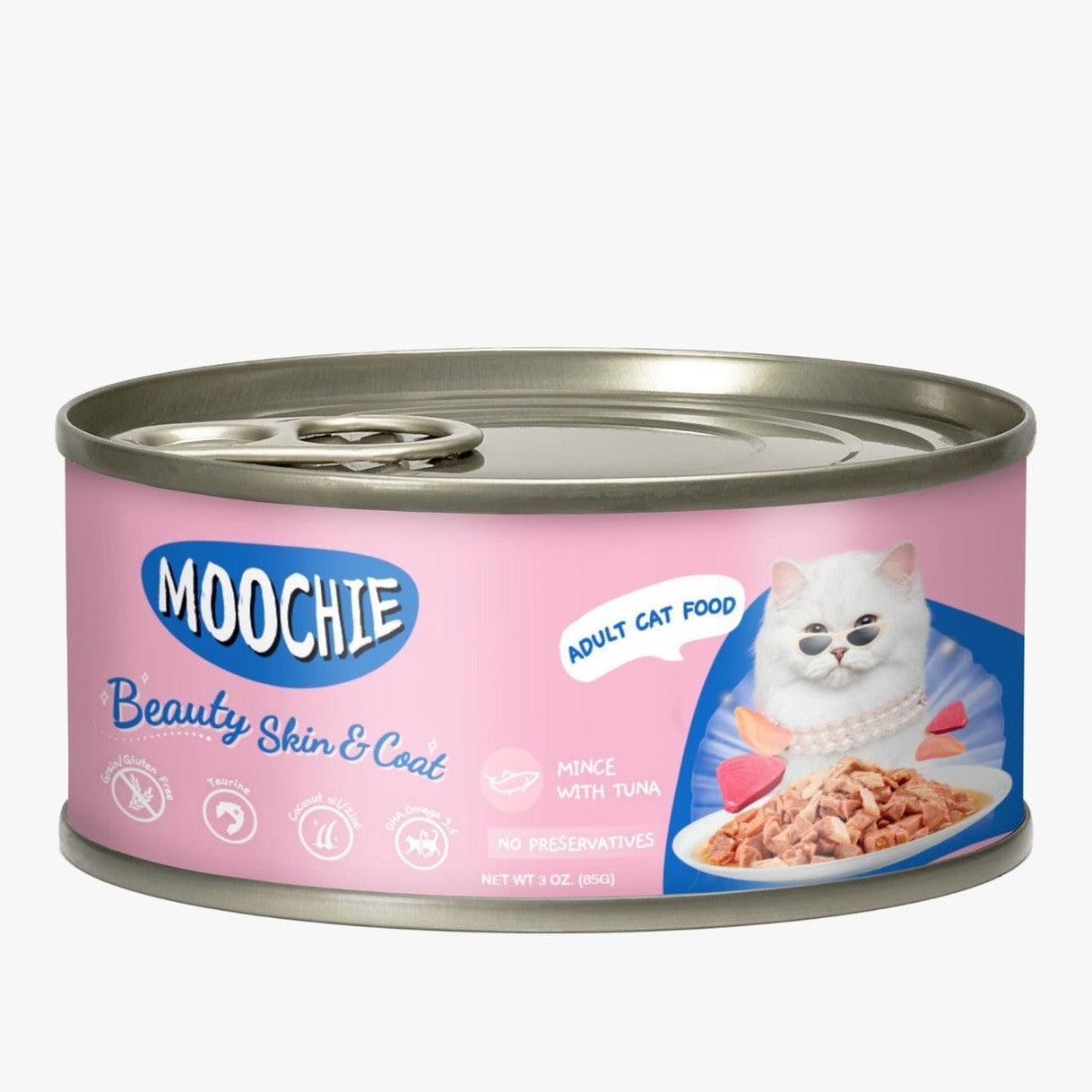 Moochie Mince With Tuna (Beaty Skin & Coat) 85G. Can – Pets Qatar
