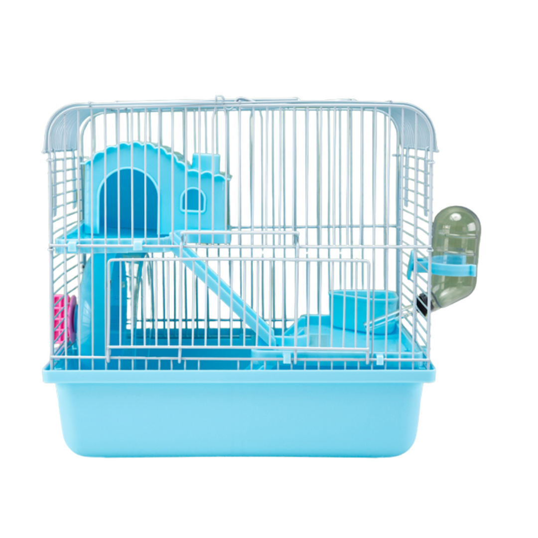 Paradise Hamster Cage blue 27*21*27 CM – Pets Qatar