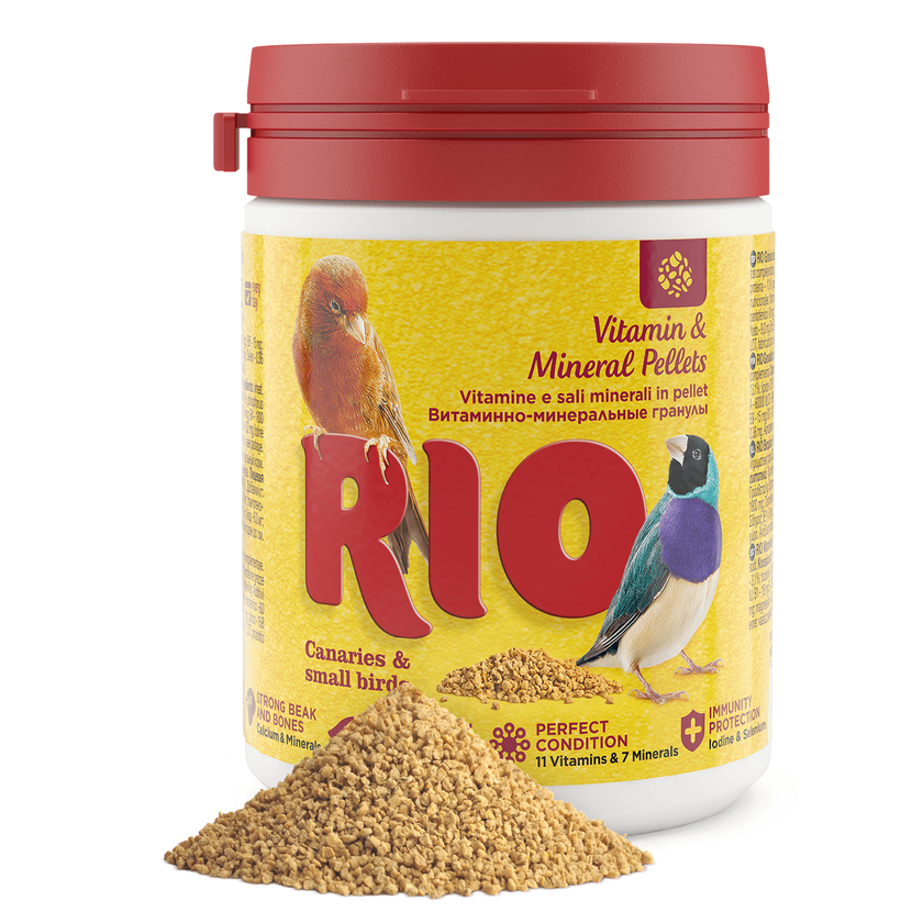 Rio Vitamin And Mineral Pellets For Canaries, Exotic Birds And Other S ...