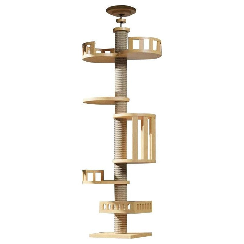 Sherbin Square Fence Cat Tree – Fence, Capsule & Springboard for Cats ...