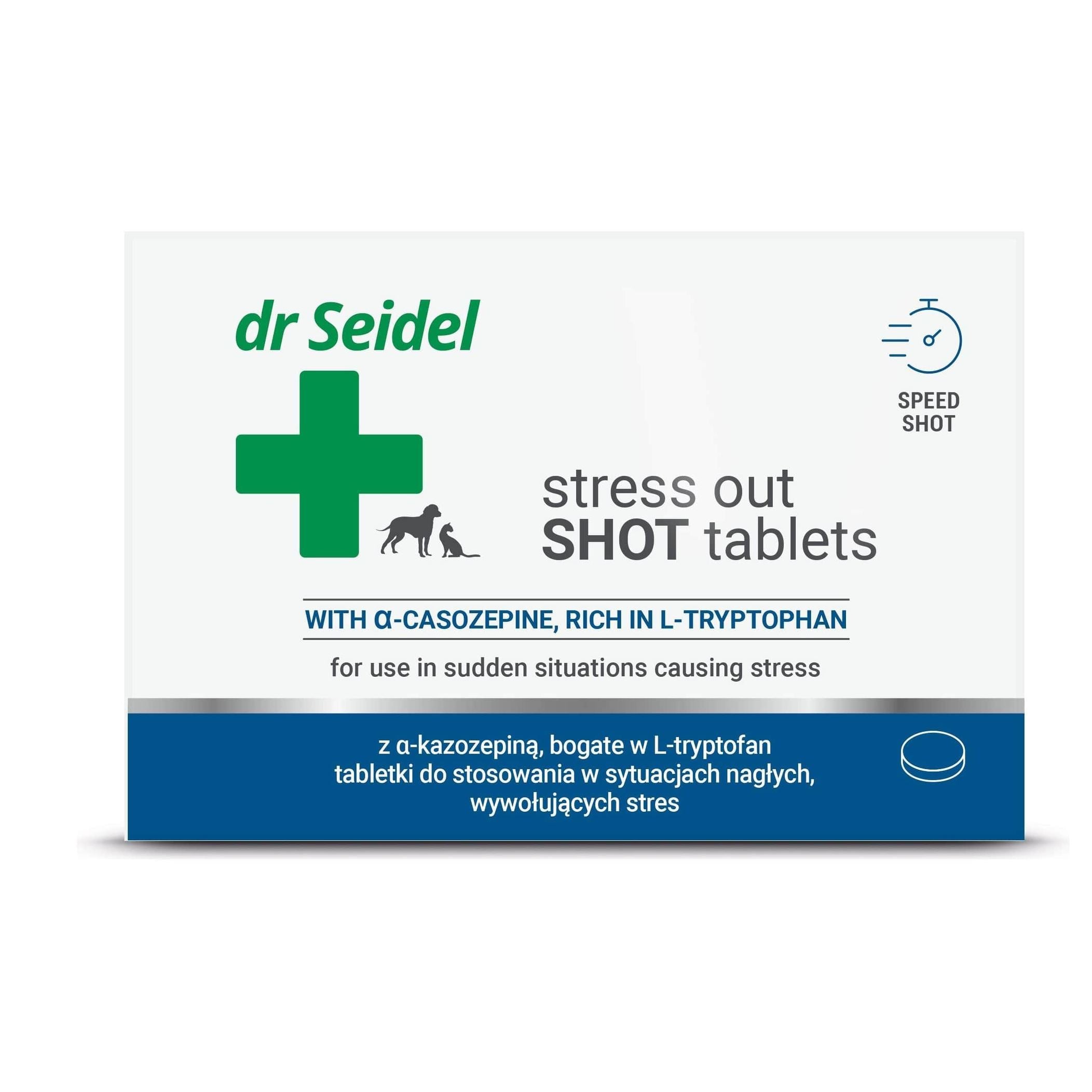 STRESS OUT SHOT TABLETS for use in emergency situations that cause str ...