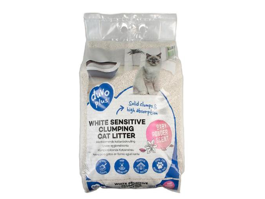 Cat Litter White Sensitive Baby Powder 12kg – Pets Qatar