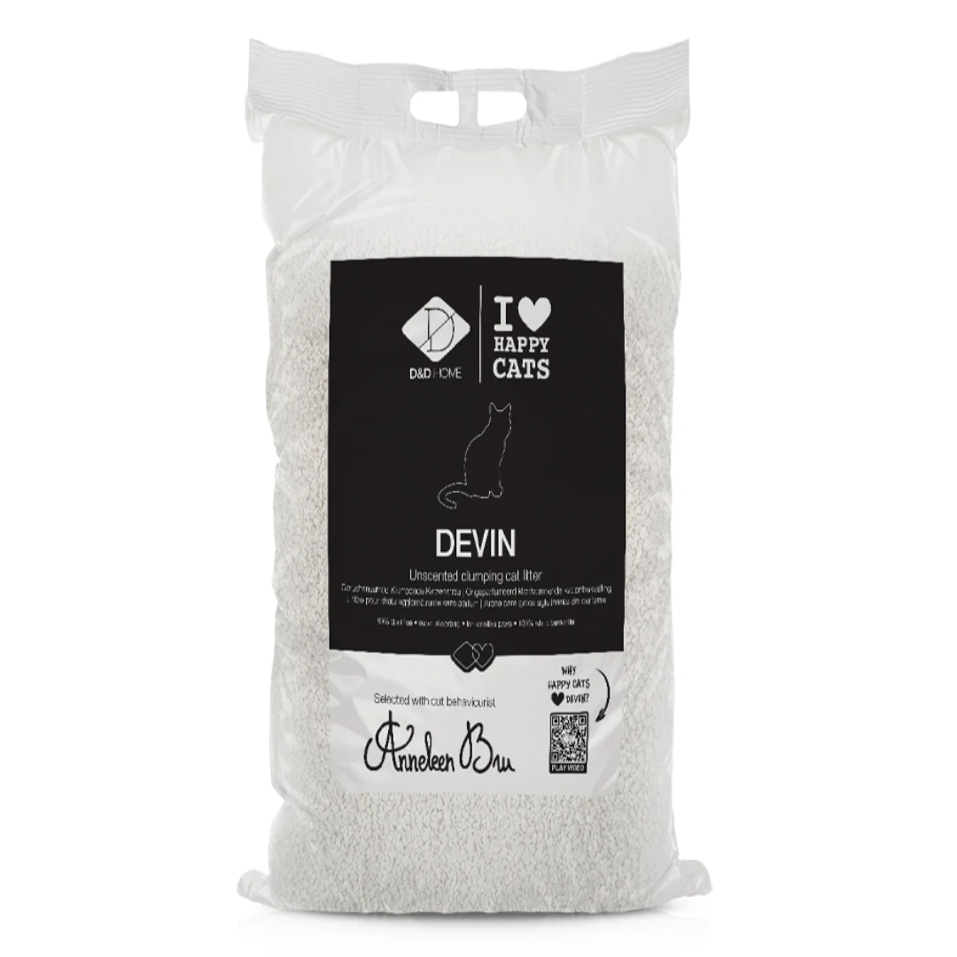 Devin - Unscented Clumping Cat Litter 12kg/13.8L – Pets Qatar