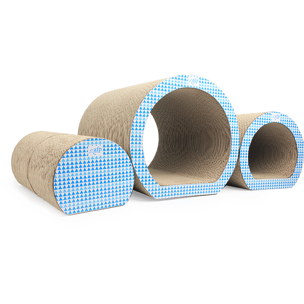 AFP Modern Cat-Cave Cardboard Scratcher - Set Of 3 – Pets Qatar