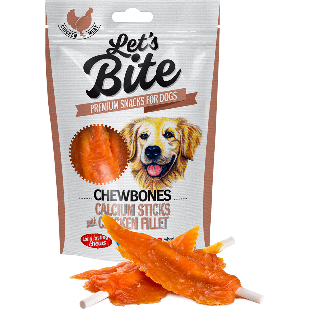 Brit Let´s Bite Chewbones. Calcium Sticks with Chicken Fillet 300 g ...