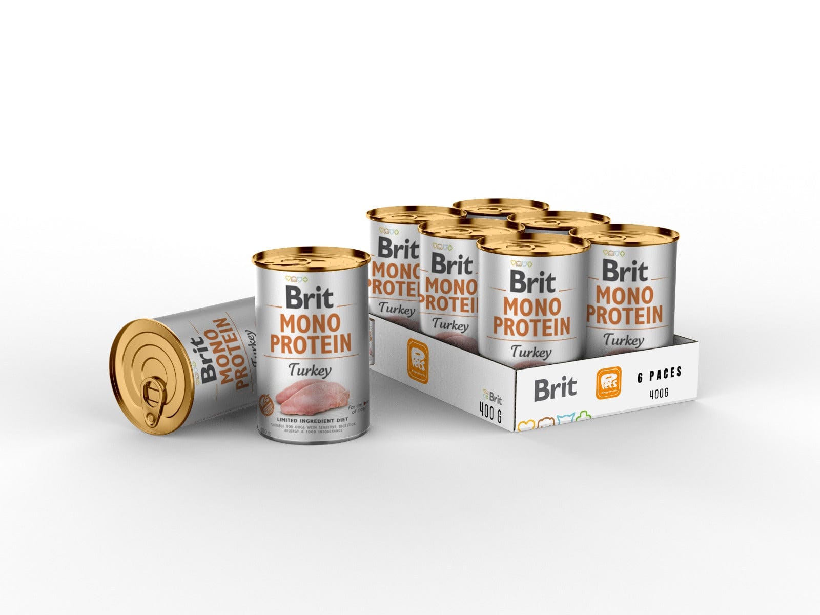 Brit Mono Protein Turkey 6x400g – Pets Qatar