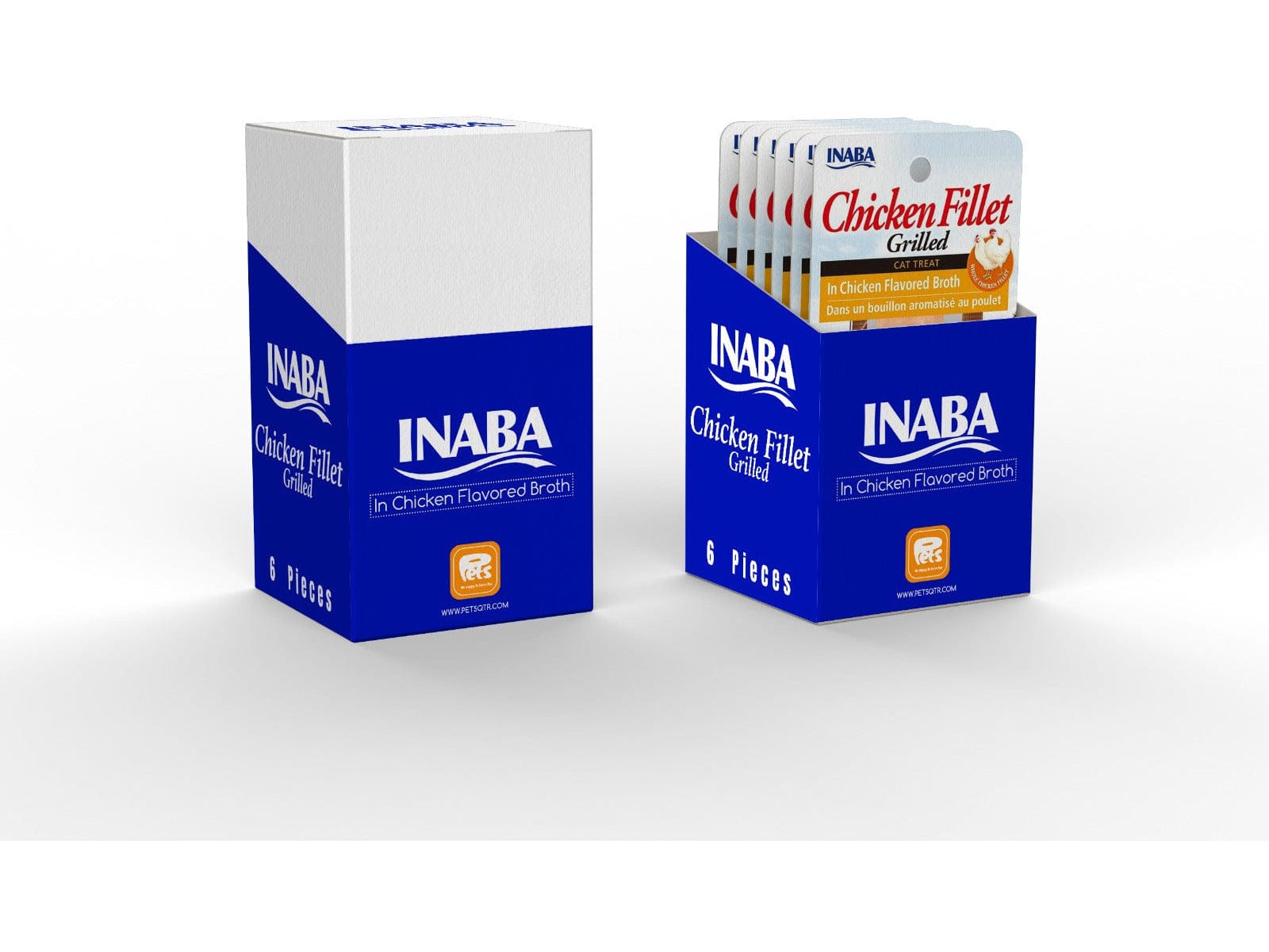 Chicken Flavored Broth (INABA Grilled Chicken Fillet)15gx6 pcs – Pets Qatar