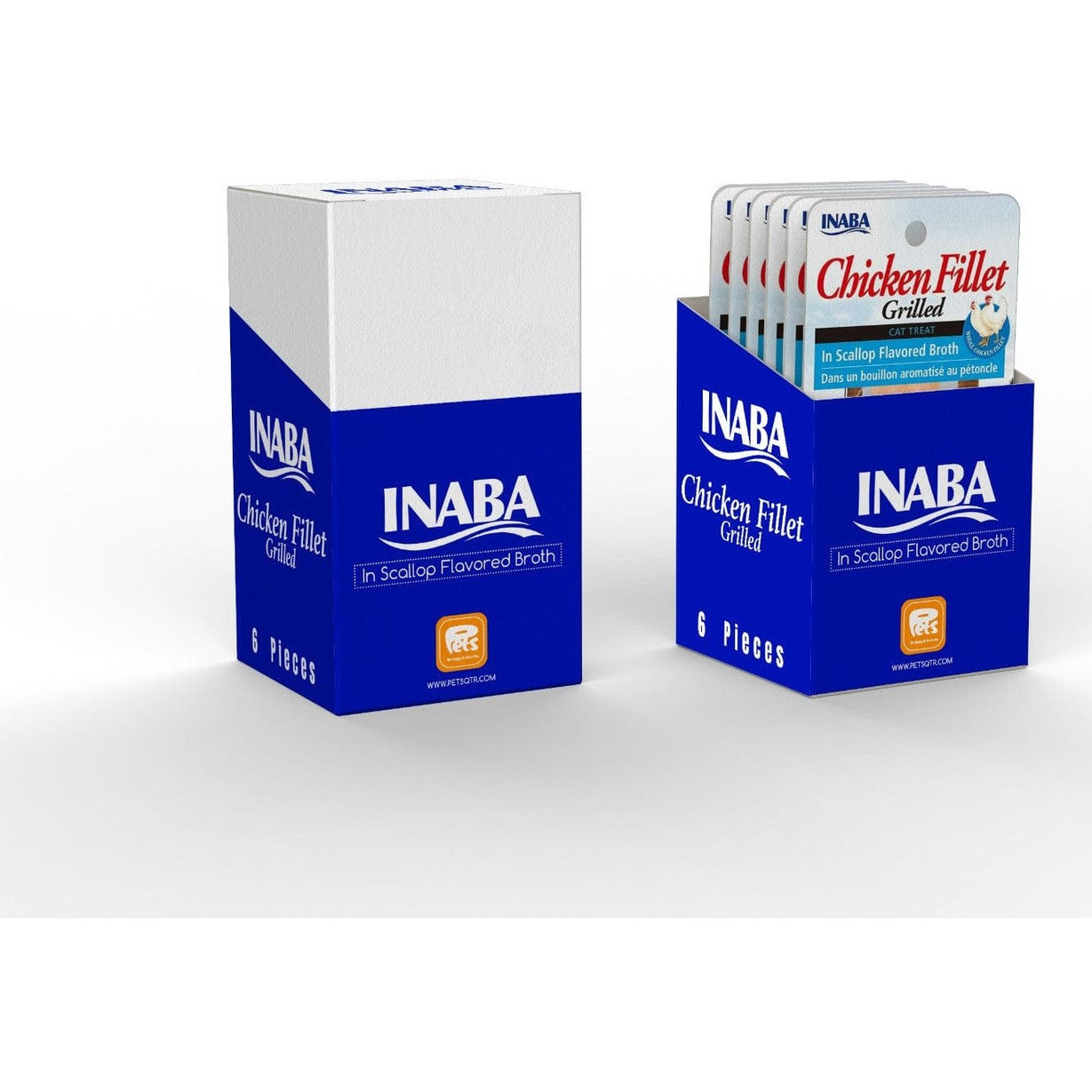 Scallop Flavored Broth (INABA Grilled Chicken Fillet)15gx6 pcs – Pets Qatar
