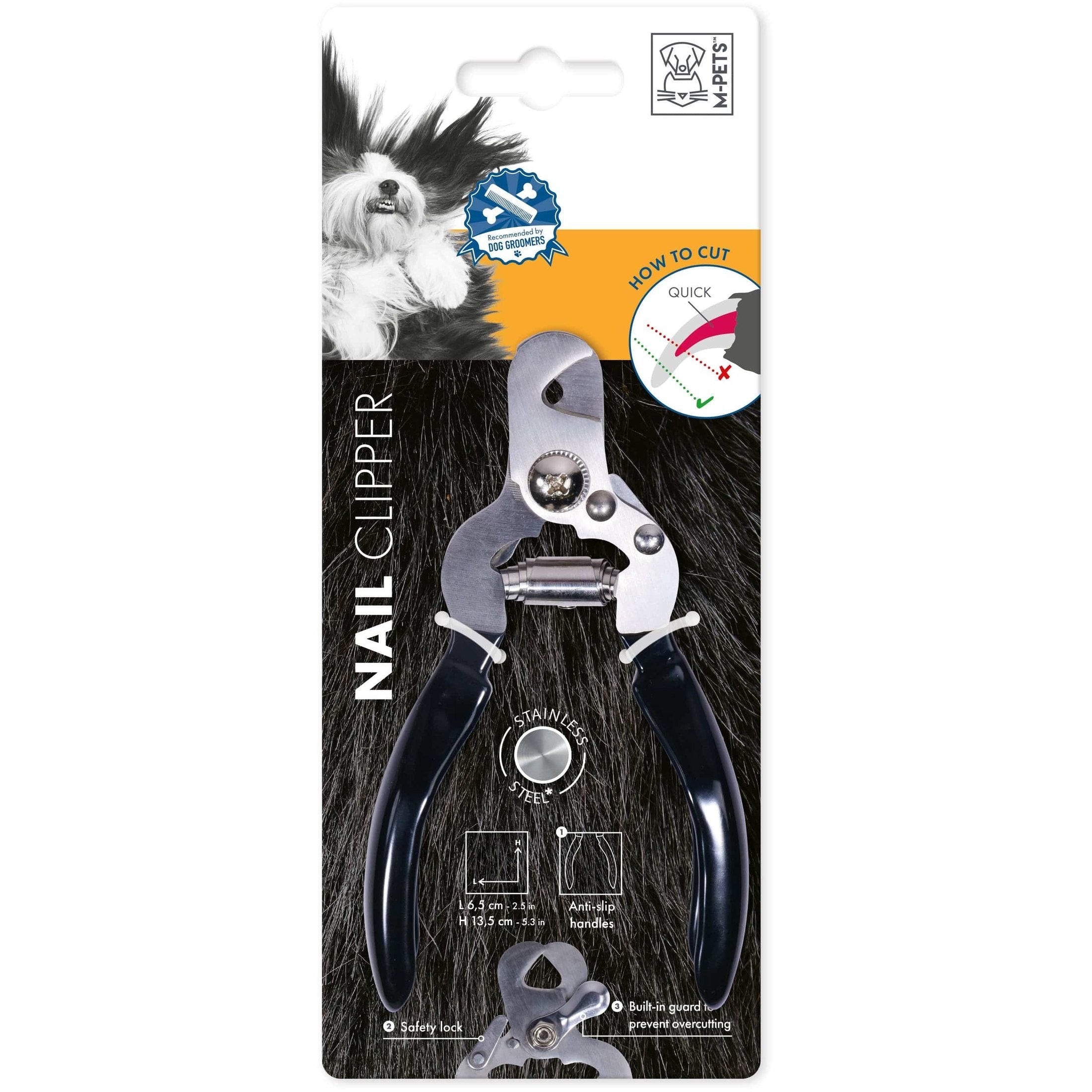Stainless Nail clipper with spring-loaded cutting mechanism – Pets Qatar