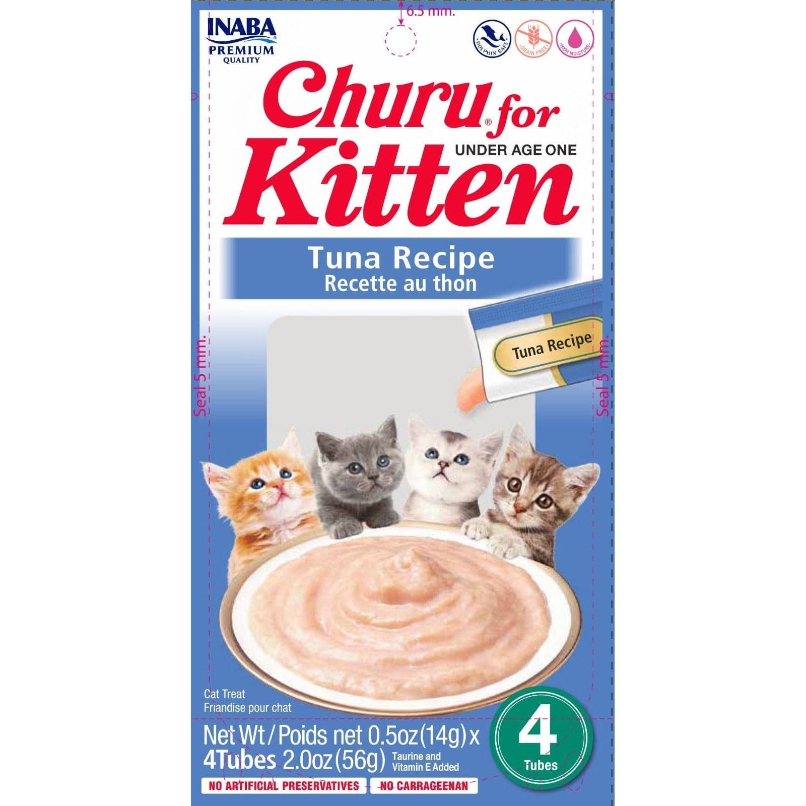 Churu for Kitten Tuna Recipe 4 tubes 56g – Pets Qatar
