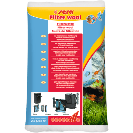 sera filter wool 250 g – Pets Qatar